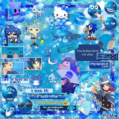 Assorted Blue Items Free Animated  Picmix