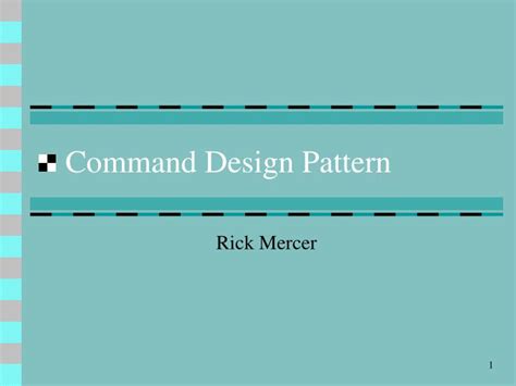 PPT Command Design Pattern PowerPoint Presentation Free Download ID
