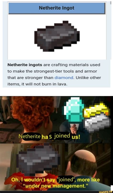 Netherite Ingots Are Crafting Materials Used To Make The Strongest Tier Tools And Armor That Are