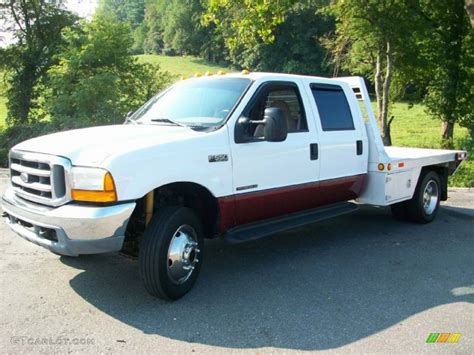1999 Oxford White Ford F550 Super Duty Xlt Regular Cab 4x4 Flat Bed