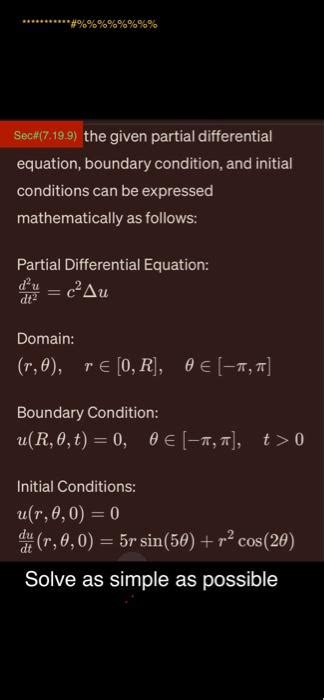 Solved This Is Partial Diferential Equations Solve It On