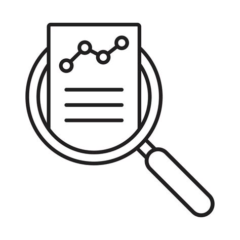 Audit And Data Analysis Thin Line Icon Financial Assessment Icon