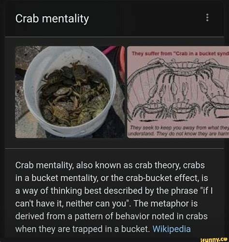 Crab Mentality Of Ror Understand They Do Not Anow They Are Har Crab