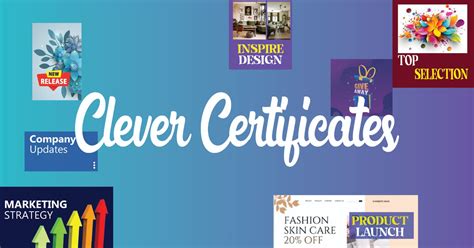 Custom Certificates Design And Print Personalized Certificates Clever Certificates