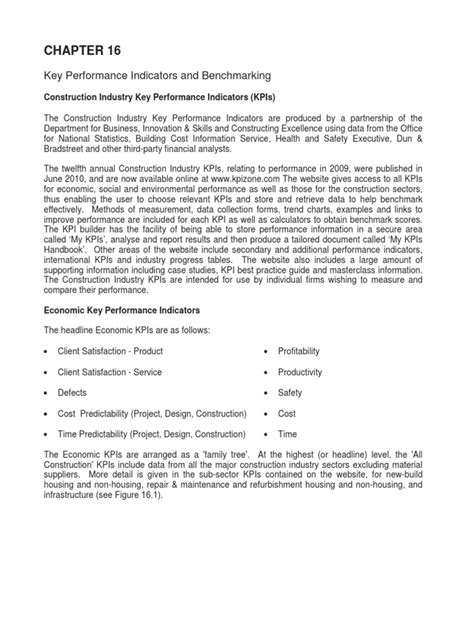 kpi benchmarking pdf performance indicator benchmarking