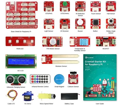 Elecrow Crowtail Starter Kit For Raspberry Pi Robotshop