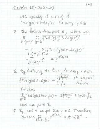 Solutions For Problems In Introduction To Coding Theory By Ron Roth PDF