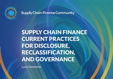 Scf Community Supply Chain Finance Current Practices For Disclosure