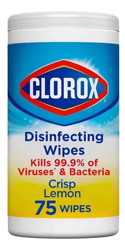 Clorox Toallitas Desinfectantes Aroma Limon Fresco 75 Pack Meses Sin