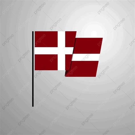Denmark Waving Flag Design Vector Blank Day Waving Png And Vector