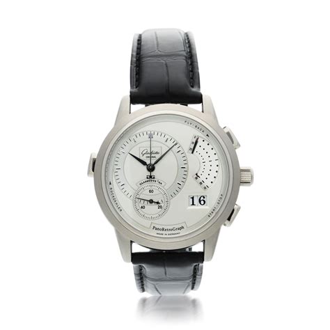Glashutte Panoretrograph A Limited Edition White Gold Fly Back