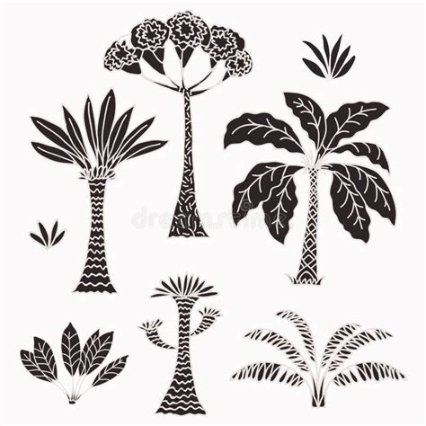 Vector Hand Drawn Illustration Jurassic Stock Vector Illustration Of