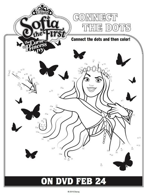 Disney Sofia The First Curse Of Princess Ivy Connect The Dots Coloring