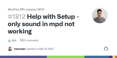 Help With Setup Only Sound In Mpd Not Working · Miczflor Rpi Jukebox