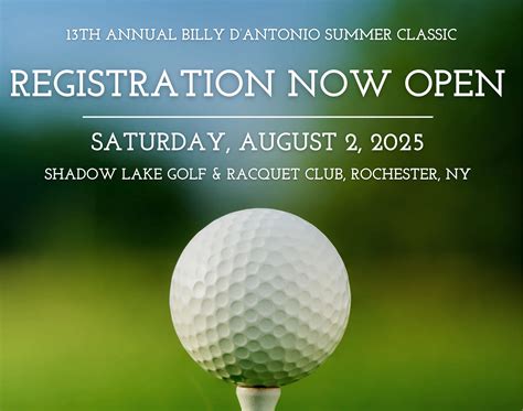 Join Us For The Annual Billy Dantonio Golf Classic On August 2nd Nativity Preparatory Academy