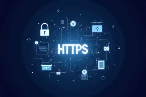 Visualizing Ssl Encryption And Security Through Protocol Stock Illustration Illustration