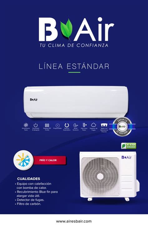 Aire Acondicionado Minisplit Estandar Frío Calor 15ton Bair 9799