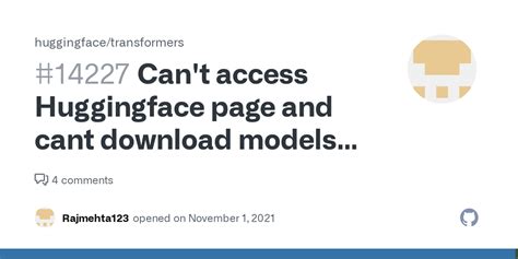 Cant Access Huggingface Page And Cant Download Models From Laptop Can It Be Ip Ban · Issue