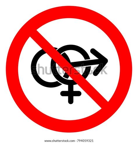 No Sex Allowed Prohibition Sign Female เวกเตอร์สต็อก ปลอดค่าลิขสิทธิ์