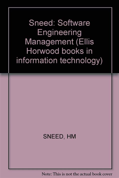 Sneed Software Engineering Management Harry M Sneed 9780745804552 Sneed Software Engineering Management Harry M Sneed 9780745804552