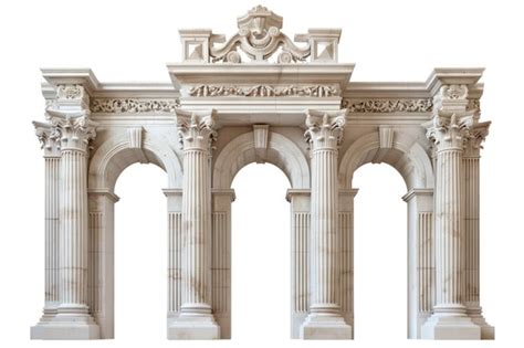 Classical Architectural Stone Archway Premium Ai Generated Image