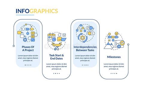 Project Plan Includes Rectangle Infographic Template Stock Vector Illustration Of Structure