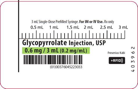 Glycopyrrolate Injection Package Insert
