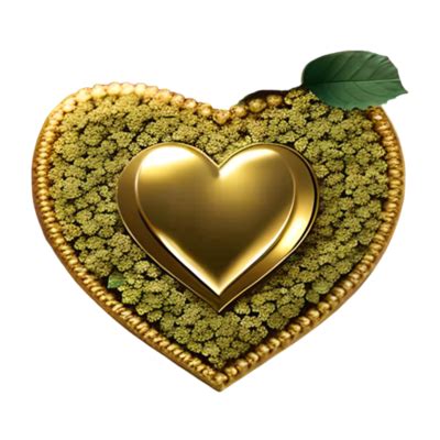 Gold Heart Pngs For Free Download