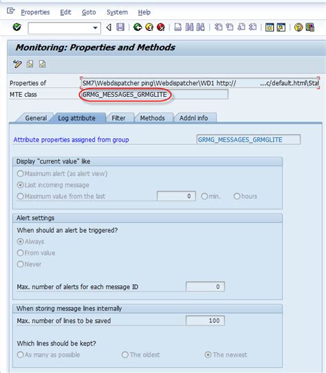 how to monitor sap web dispatcher availability using custom ccms