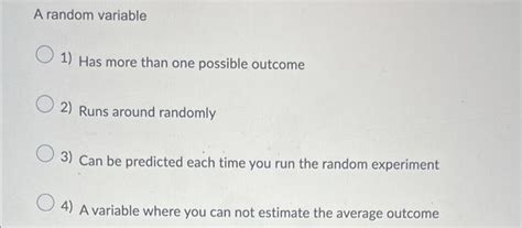 solved a random variable 1 has more than one possible