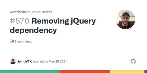 Removing JQuery Dependency Issue Wenzhixin Multiple Select GitHub