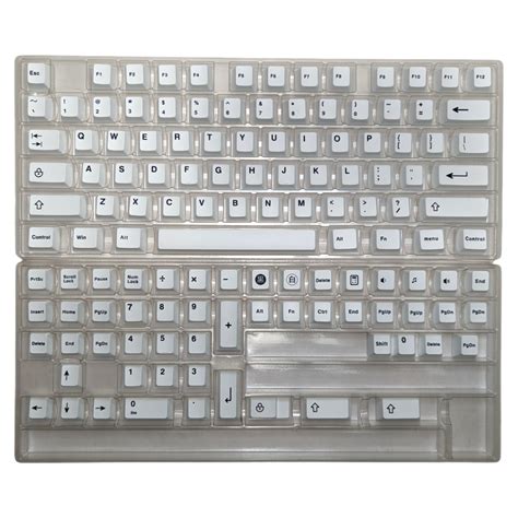 color mods black on white cherry mx keycap set 138 pcs thock king