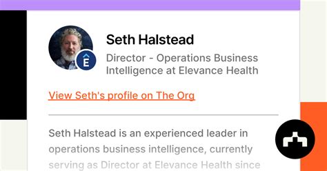 Seth Halstead Director Operations Business Intelligence At Elevance Health The Org