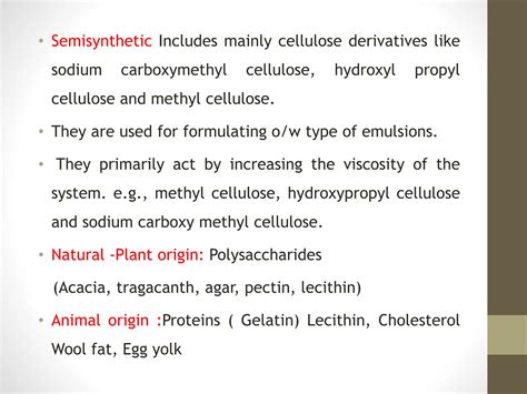 Pharm Excipients Suspending And Emulsifying Agents Pptx