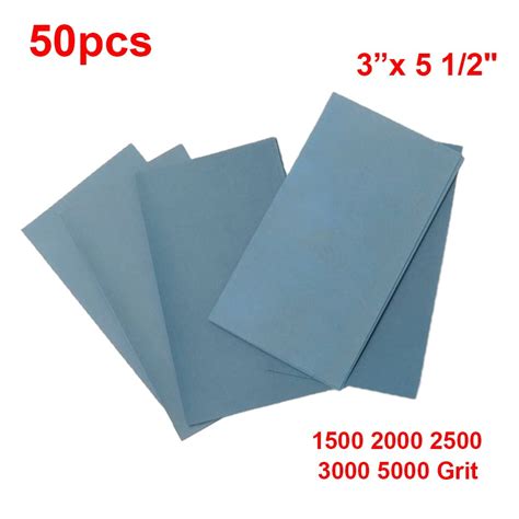1500 2000 2500 3000 5000 Grit Sandpaper Wetdry 3x 5 12 50pcs For