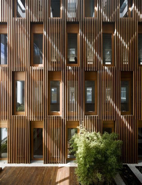 Wood Cladding Woven Architecture Facade Design Facade Architecture