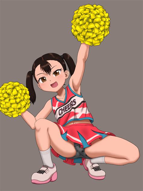 Nonohito Original Highres 1girl Arm Up Armpits Blush Brown Eyes