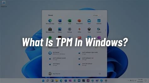 what is tpm in windows — its function and importance explained
