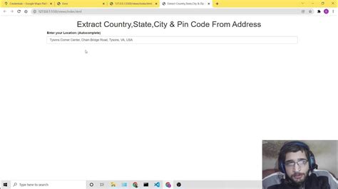 Javascript Geolocation Api Project To Extract Countrystatecity And Zip