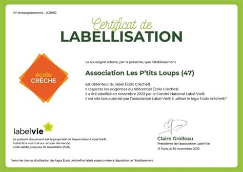 La Crèche Obtient Le Label écolo Crèche Ville De Pont Du Casse