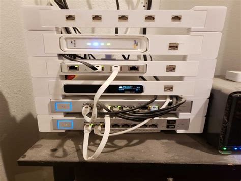 3d Printed Mini Rack For Ubiquiti Unifi