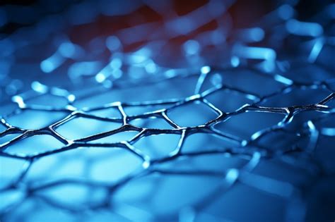 Premium Photo Nanotechnology Structure Of Hexagonal Nano Material