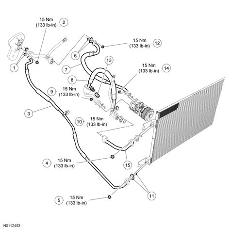Air Conditioning Exploded View — 2012 Ford F 250 2wd Super Duty V8 6