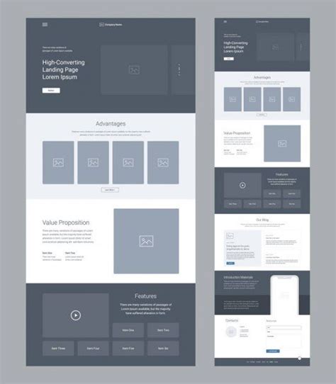 vektor serupa dengan 274171766 web design wireframe design webpage