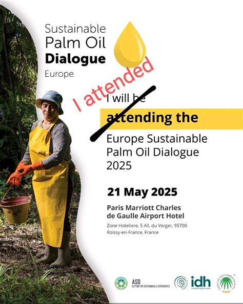 Yesterday I Attended The Sustainable Palm Oil Dialogue Event Where