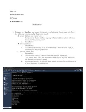 3-2 lab - lab - Jeffrey Jones Professor Alnounou DAD- 18 September 2022 3-2 Lab: Table Joins The ...