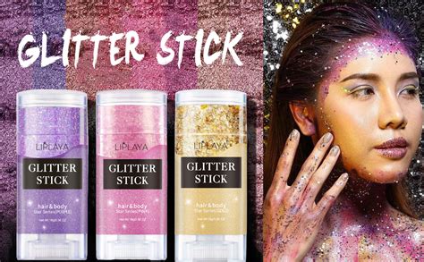 Mysense Gold Body Glitter Stick Singer Concerts Face