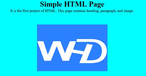 Design A Simple Html Page First Html Project Webdevhubs