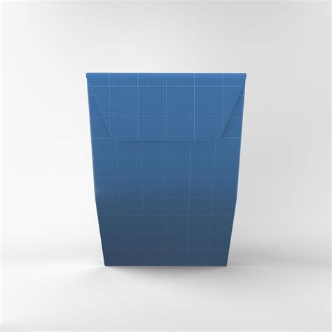 Small Paper Bag Front Side Premium Psd