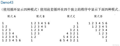 python代码实现四种不同层次打印模式：递增、递减、空格布局 csdn博客